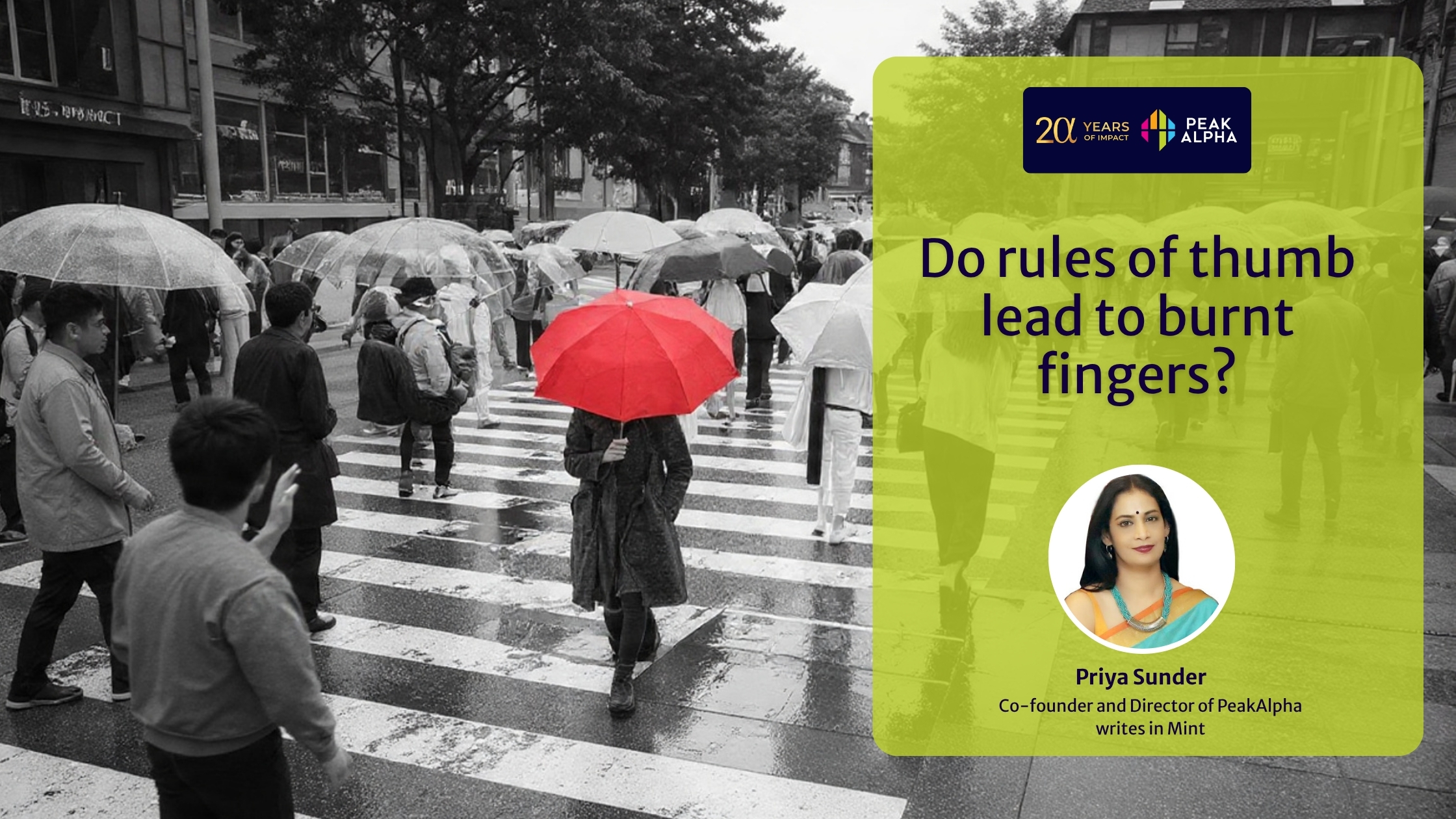 Do Rules of Thumb Lead to Burnt Fingers?